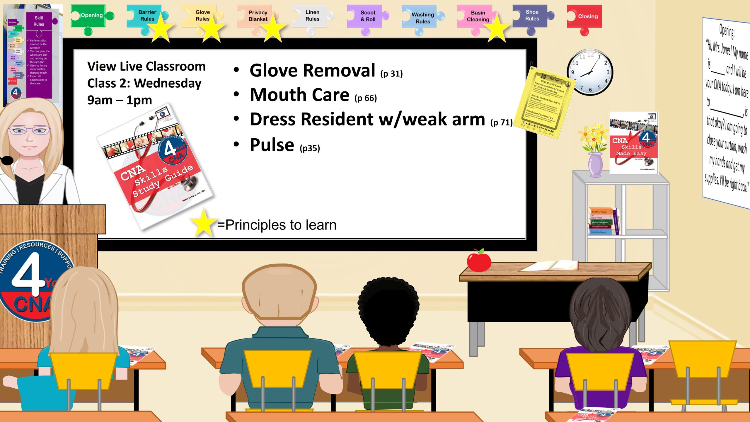 Live Classroom Sessions - 4YourCNA Courses